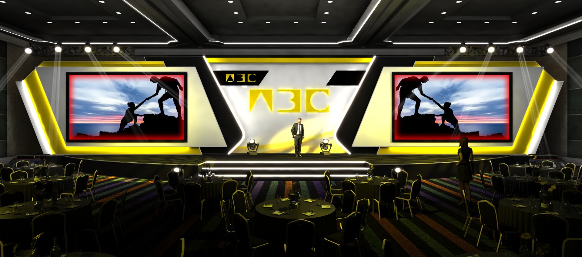 3D model Stage Idea dual screen -2 - TurboSquid 1978018