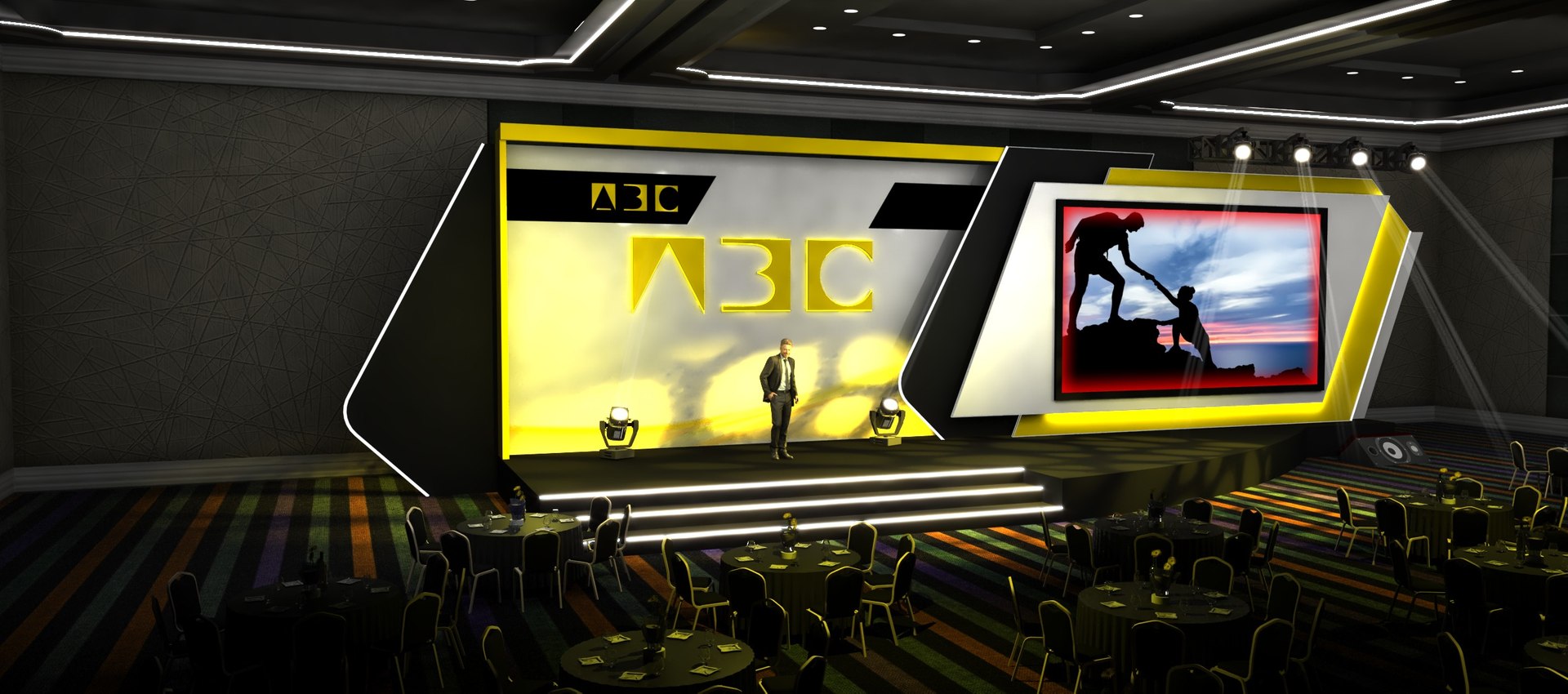 3D model Stage Idea dual screen -2 - TurboSquid 1978018