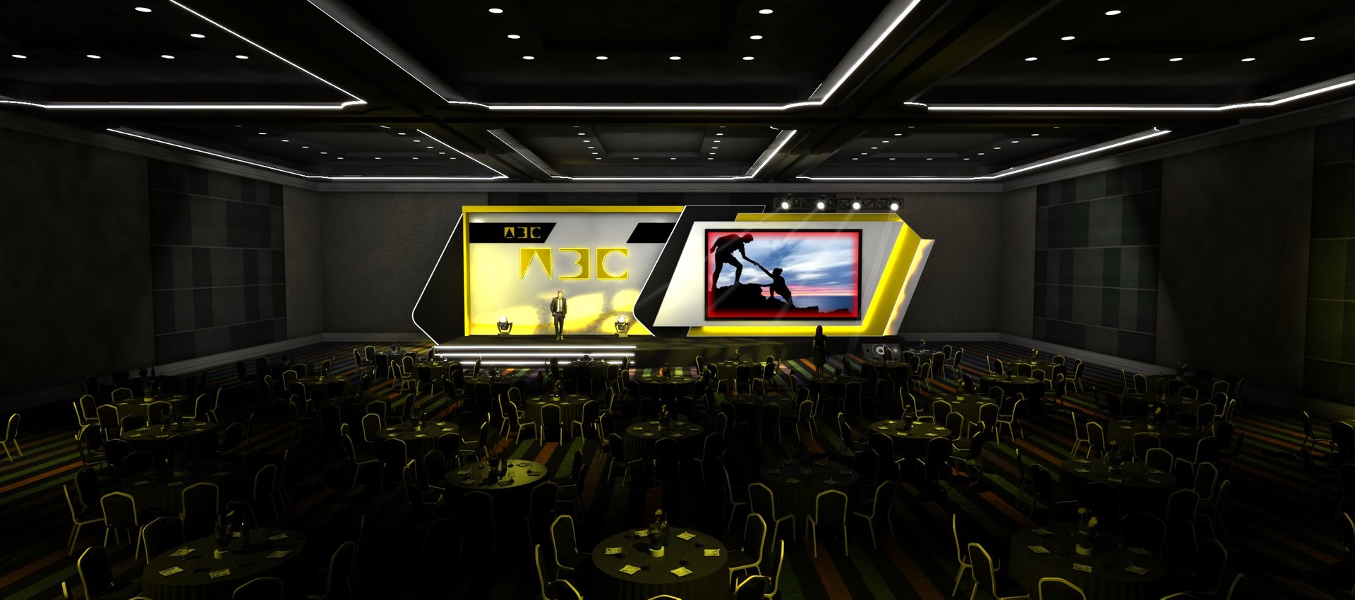 3D model Stage Idea dual screen -2 - TurboSquid 1978018