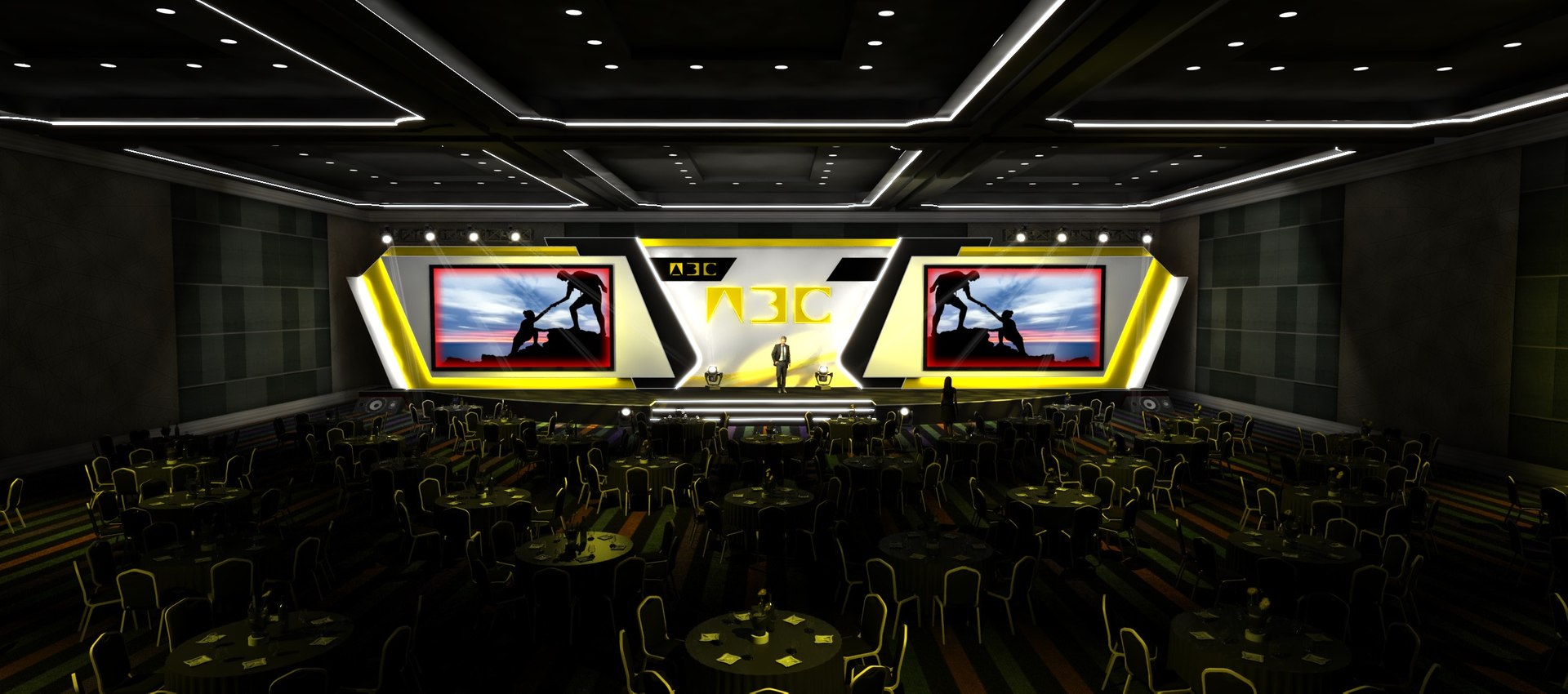 3D model Stage Idea dual screen -2 - TurboSquid 1978018