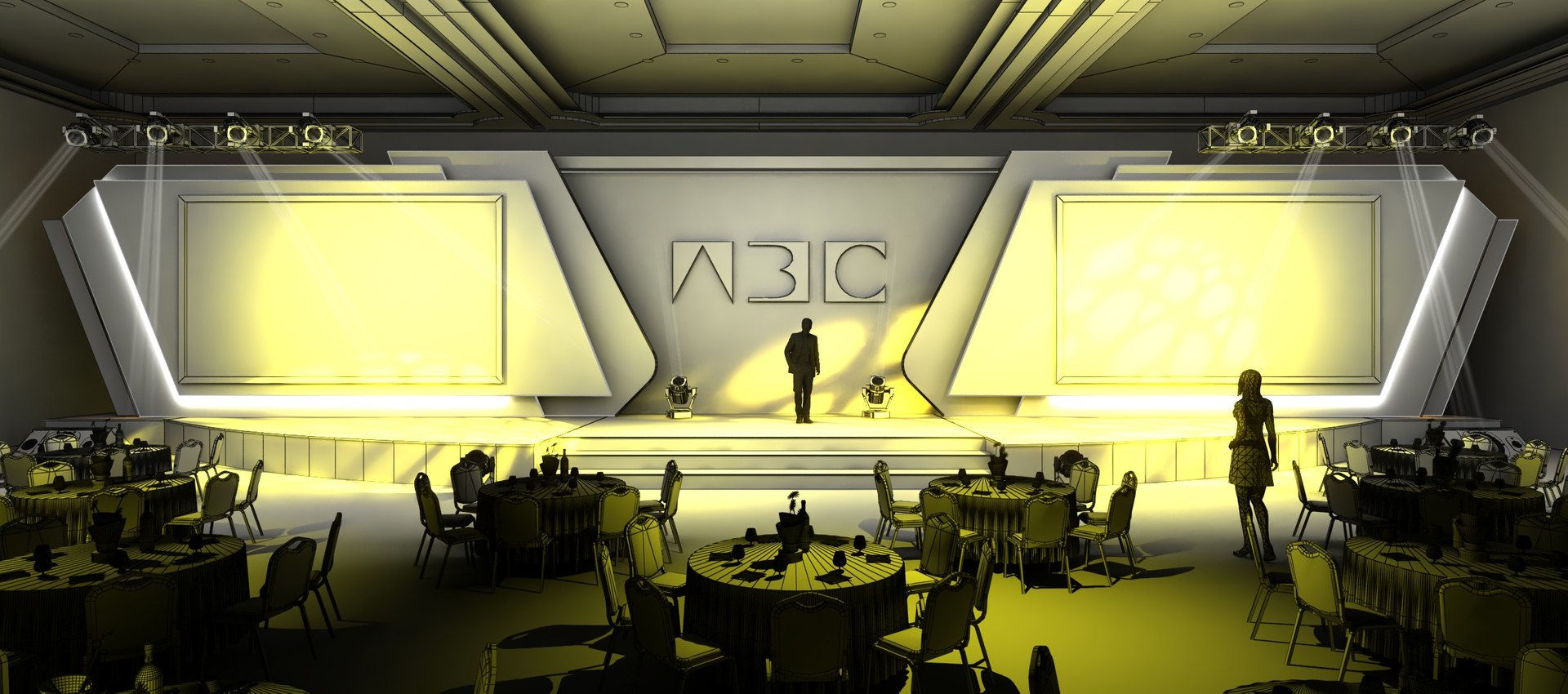 3D model Stage Idea dual screen -2 - TurboSquid 1978018