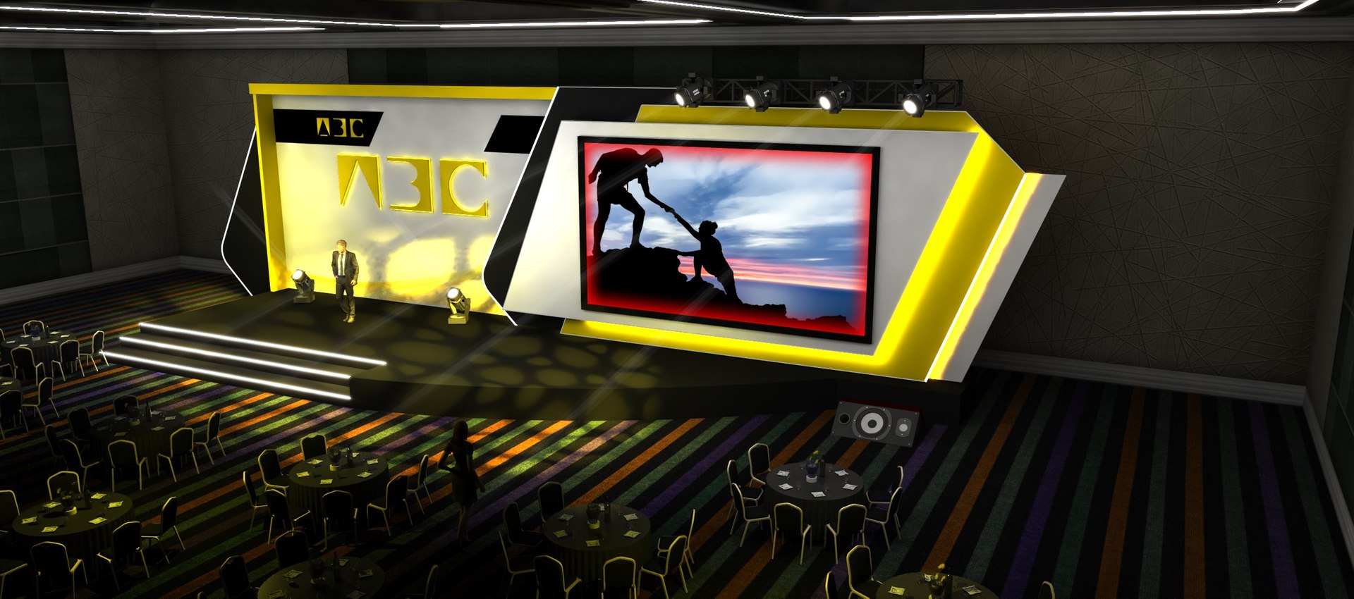 3D model Stage Idea dual screen -2 - TurboSquid 1978018