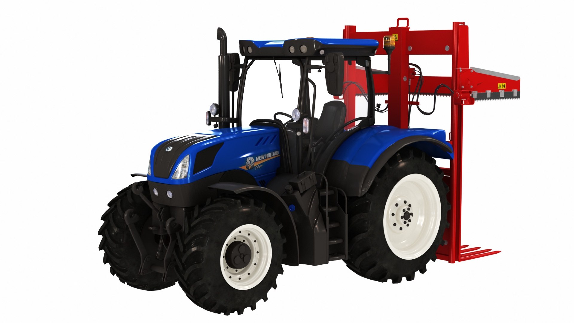 3D Model Tractor With Silage Cutter And Silages Collection - TurboSquid ...