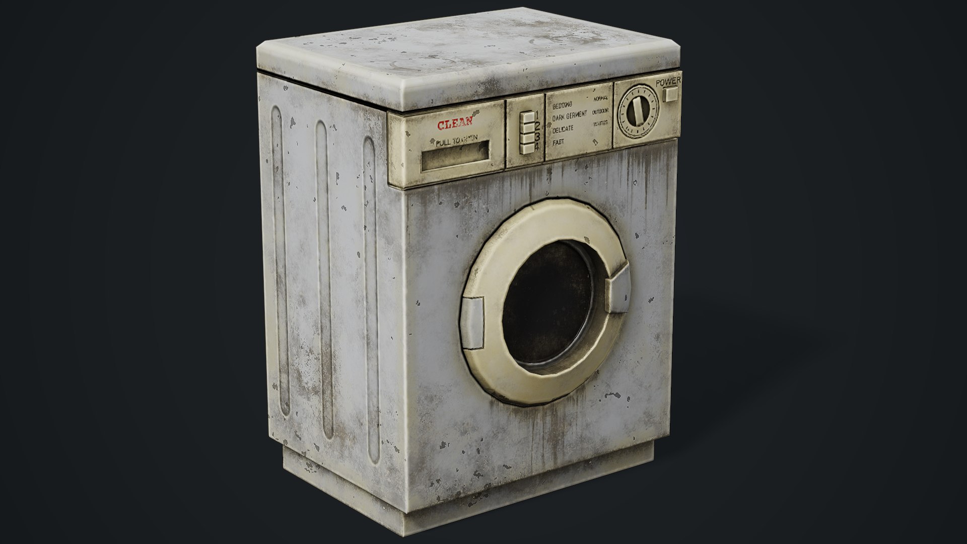 Realistic Old Washing Machine - PBR Low Poly 3D Model - TurboSquid 2041133