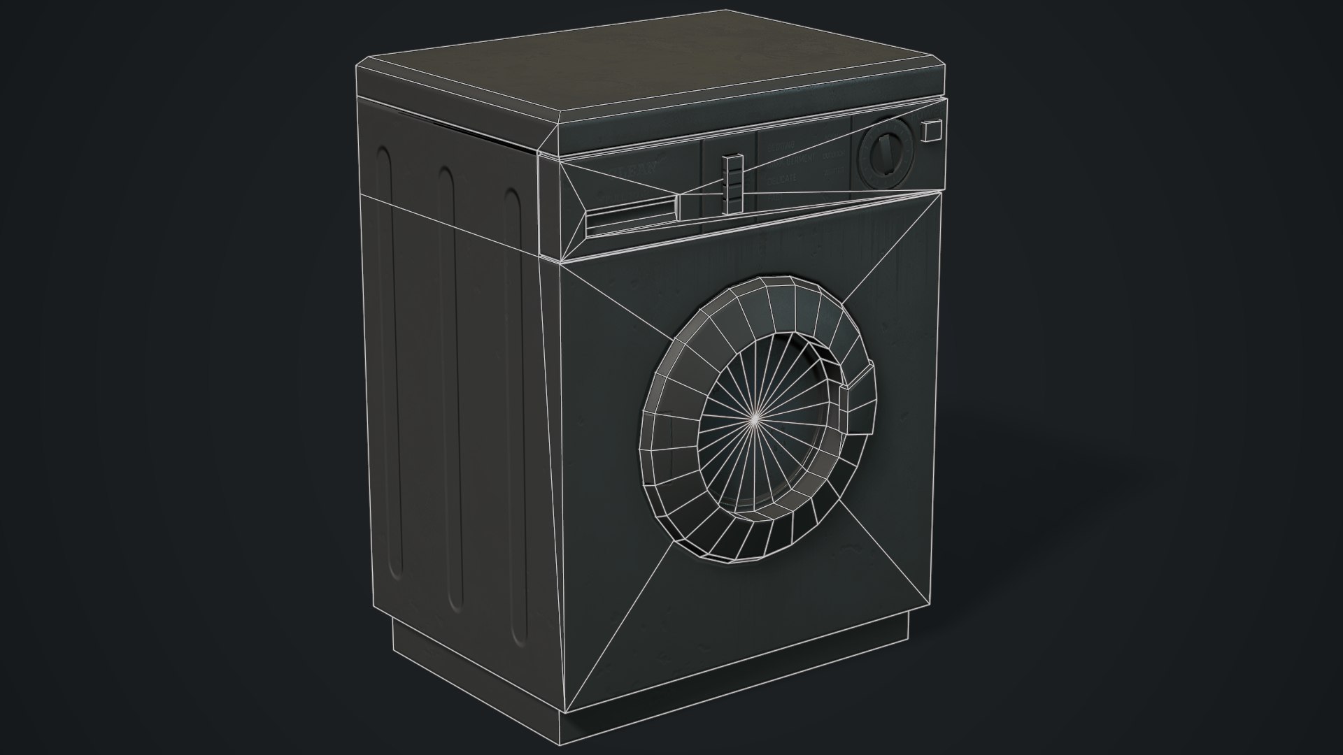 Realistic Old Washing Machine - PBR Low Poly 3D Model - TurboSquid 2041133