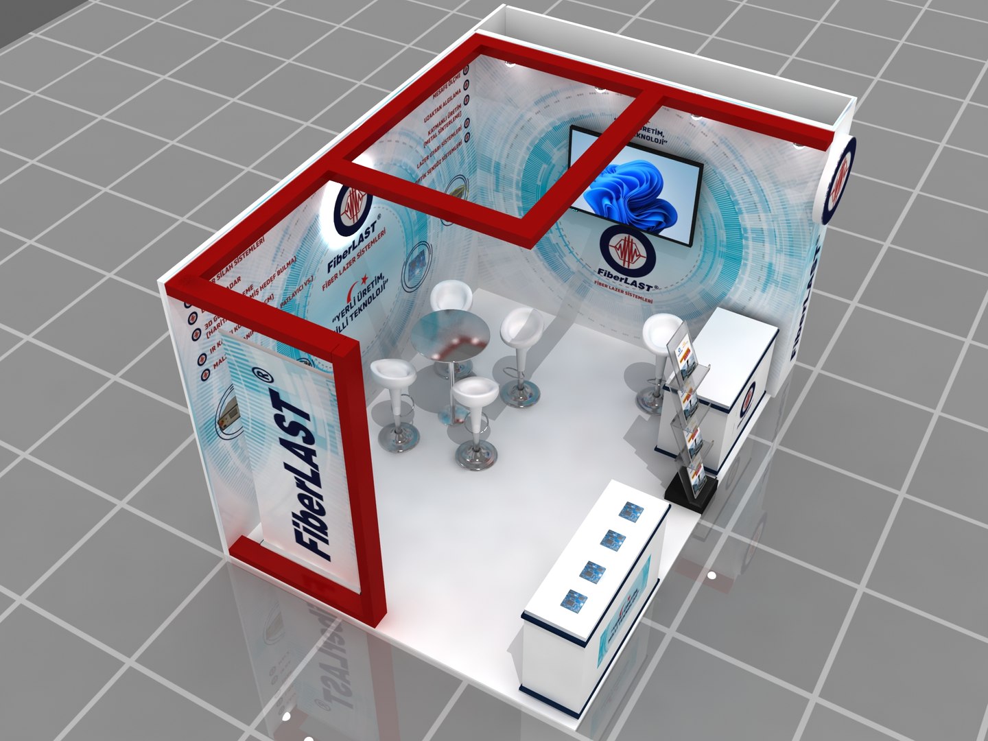 3D Modular Fair Stand Model - TurboSquid 1532515