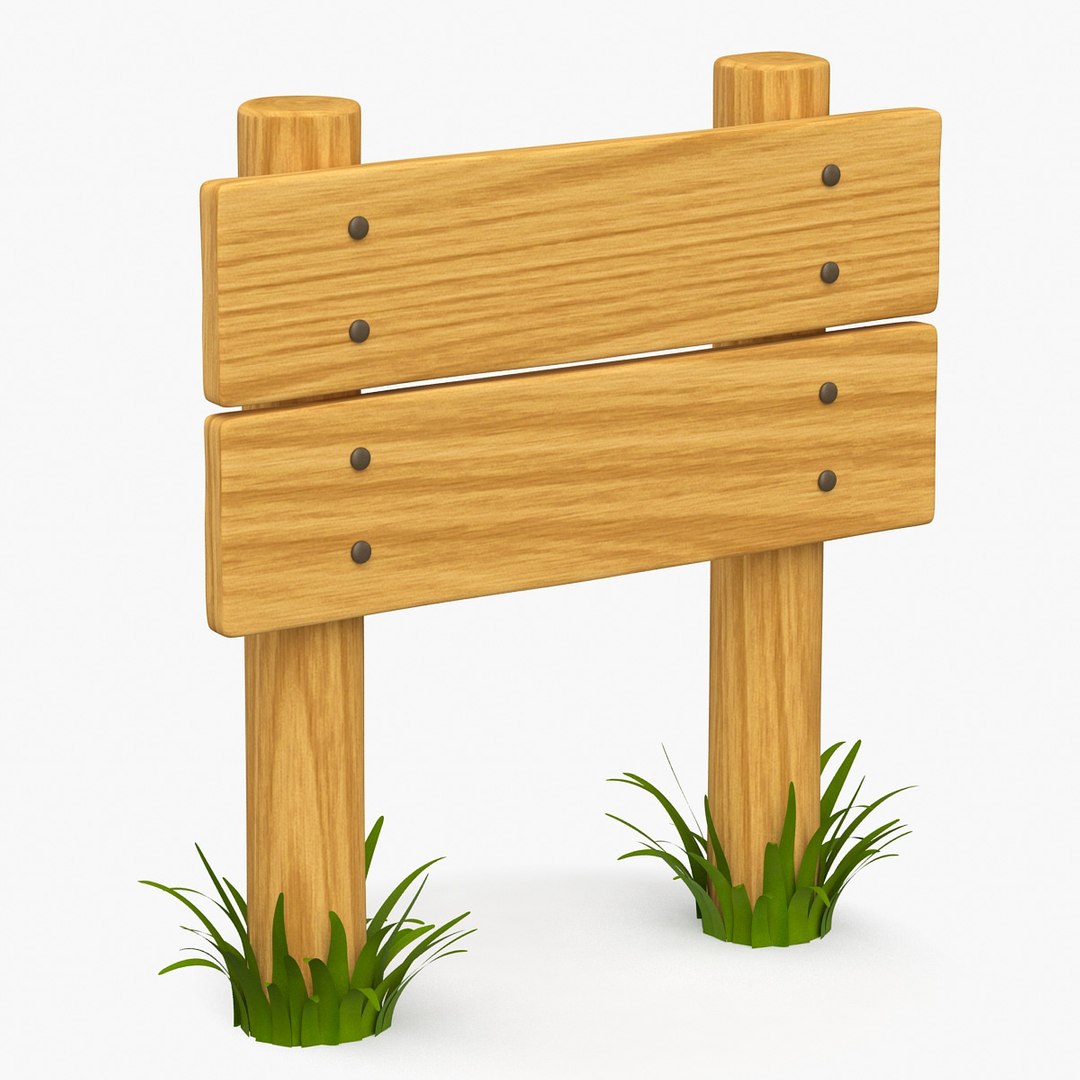 3D Model Trail Sign - TurboSquid 1542237