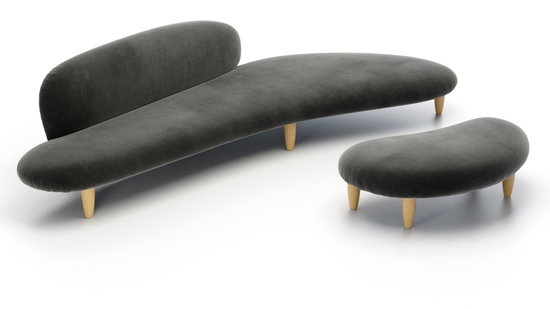 3D Freeform Sofa By Isamu Noguchi - TurboSquid 2219639
