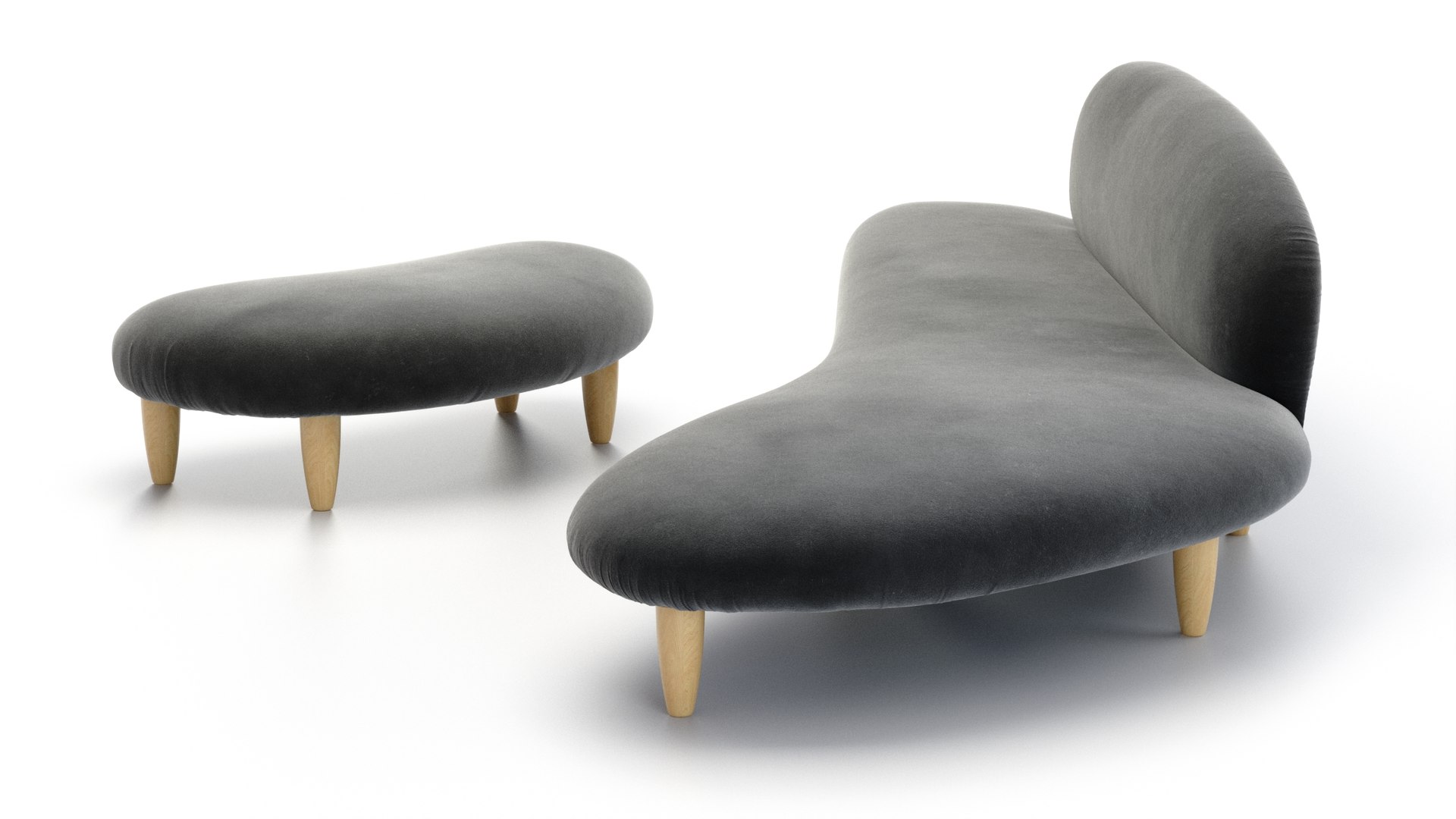 3D Freeform Sofa By Isamu Noguchi - TurboSquid 2219639