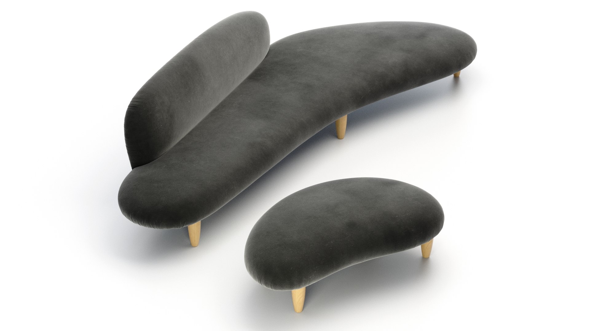 3D Freeform Sofa By Isamu Noguchi - TurboSquid 2219639