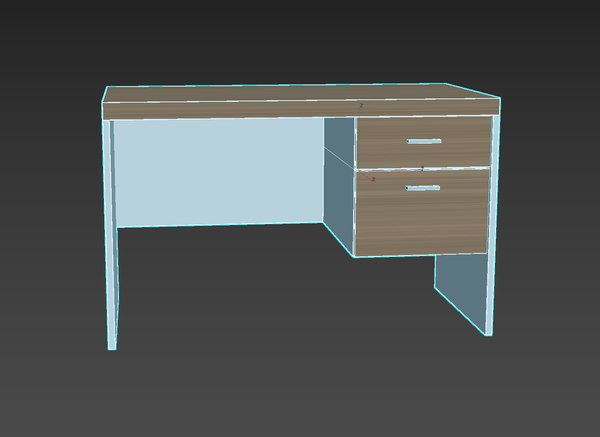 Desk realistic pbr 3D model - TurboSquid 1430937