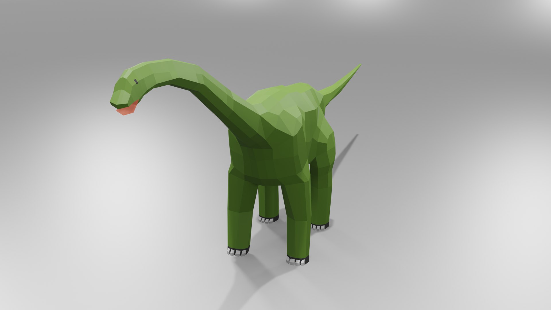 3D Brachiosaurus - Low Poly - TurboSquid 2329497