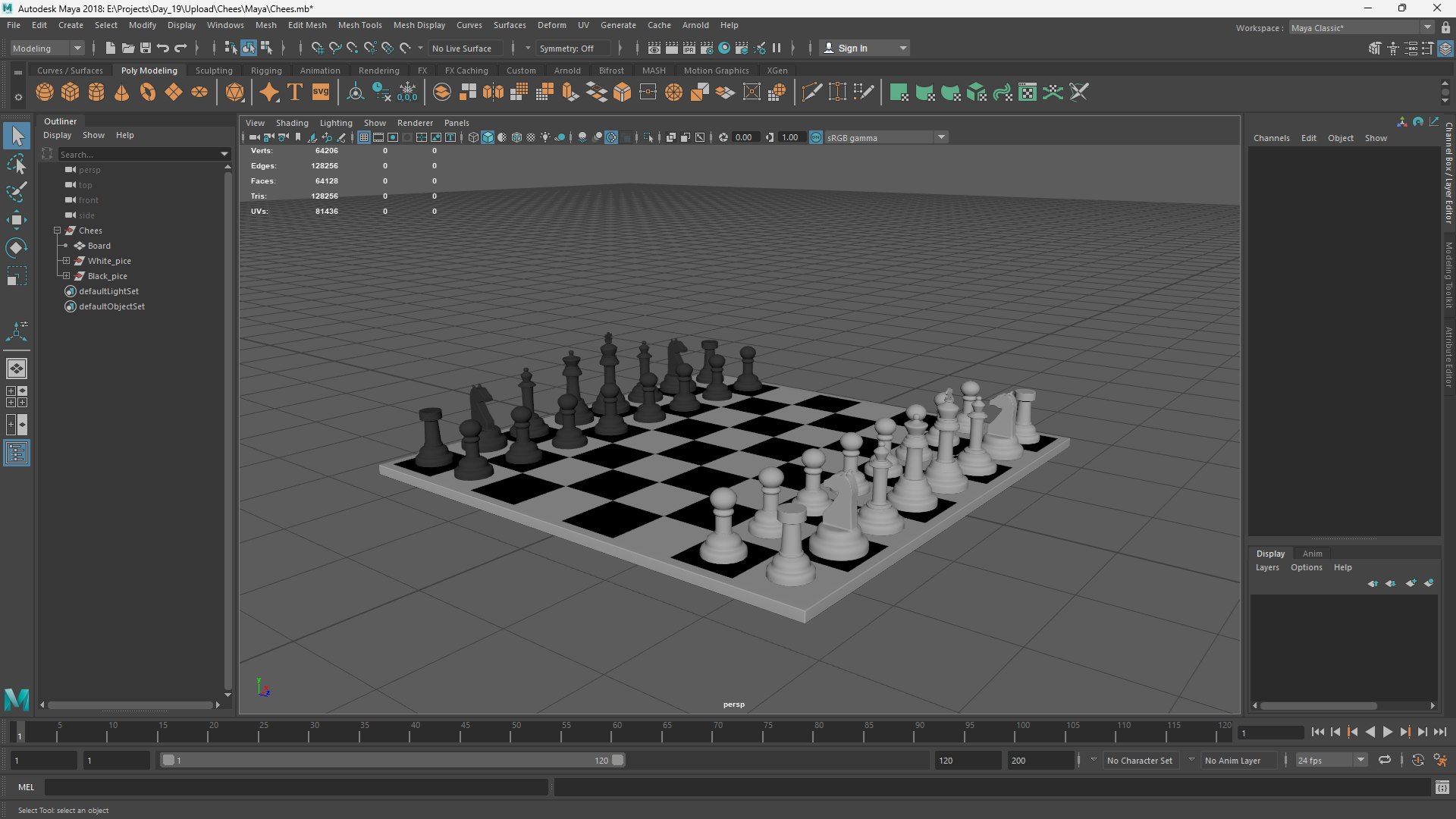 Chess Game 3D - TurboSquid 2305456