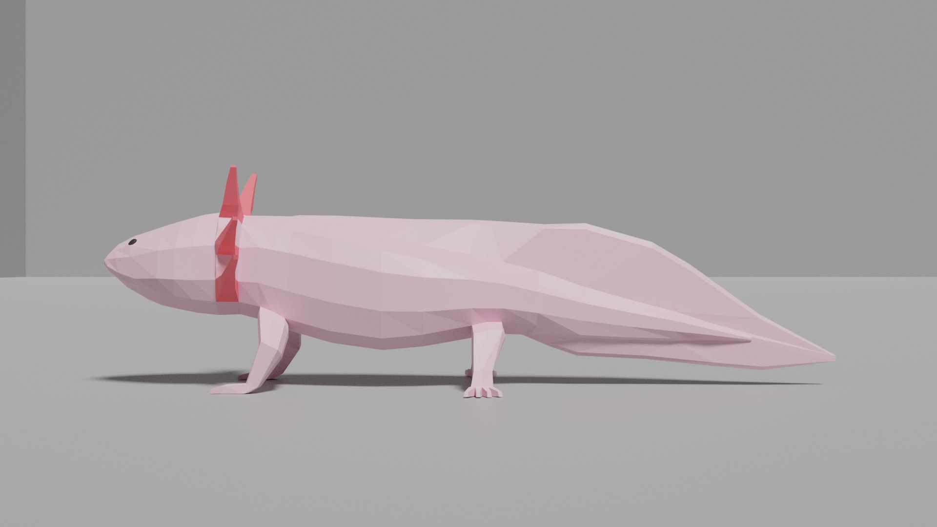 Low-poly Axolotl 3D Model - TurboSquid 1806891