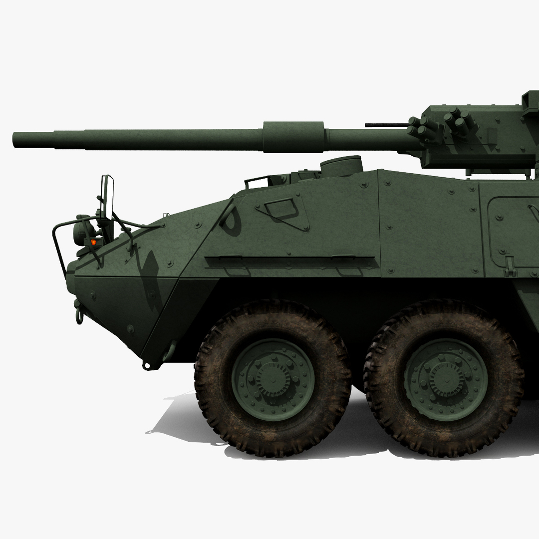 stryker m1128 mgs 3d model