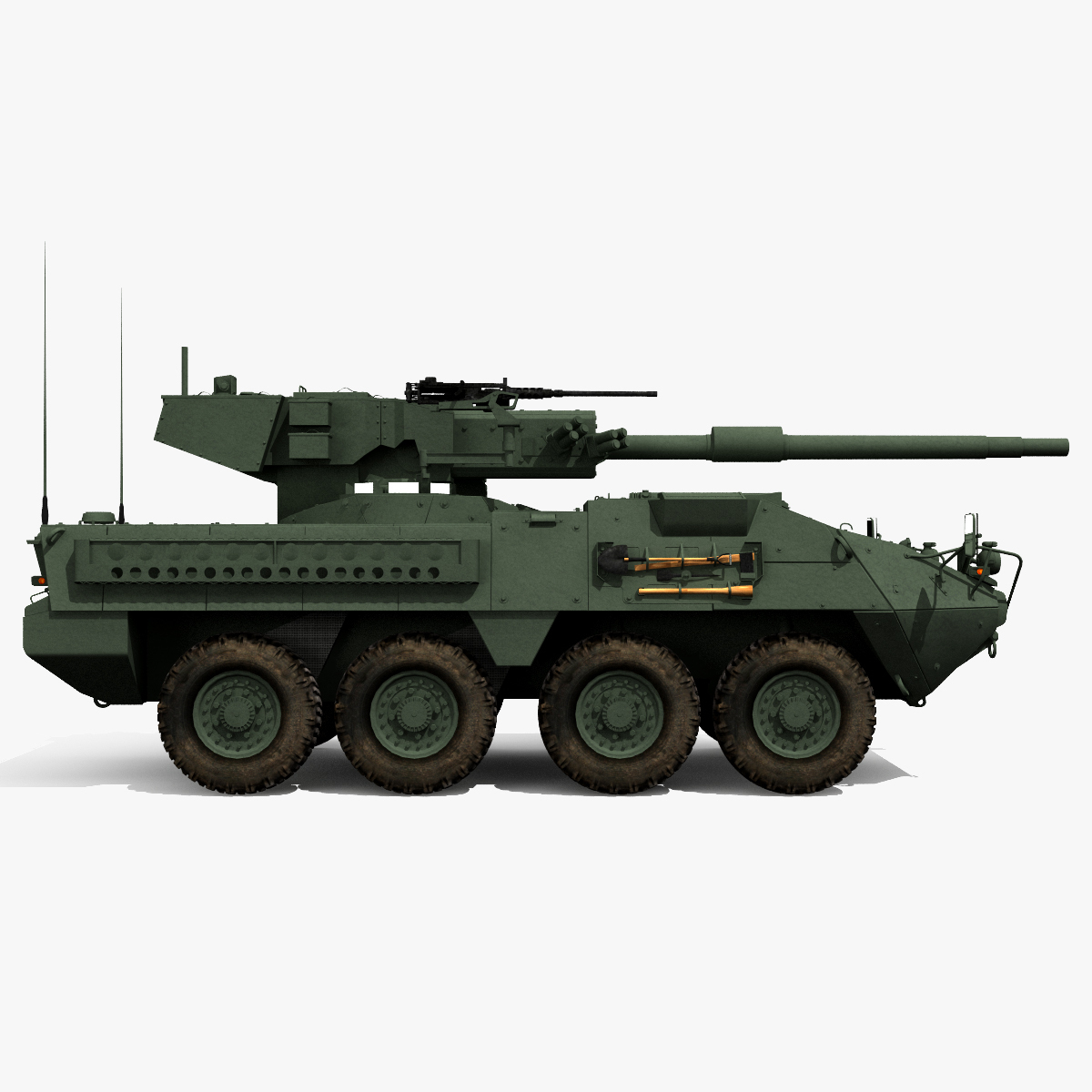 stryker m1128 mgs 3d model