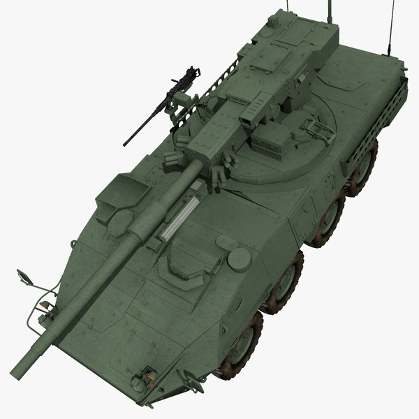 stryker m1128 mgs 3d model