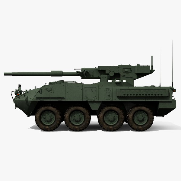 stryker m1128 mgs 3d model