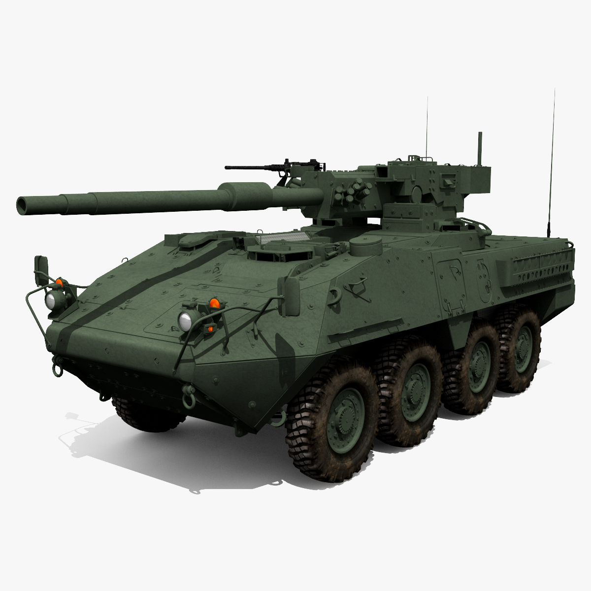 stryker m1128 mgs 3d model