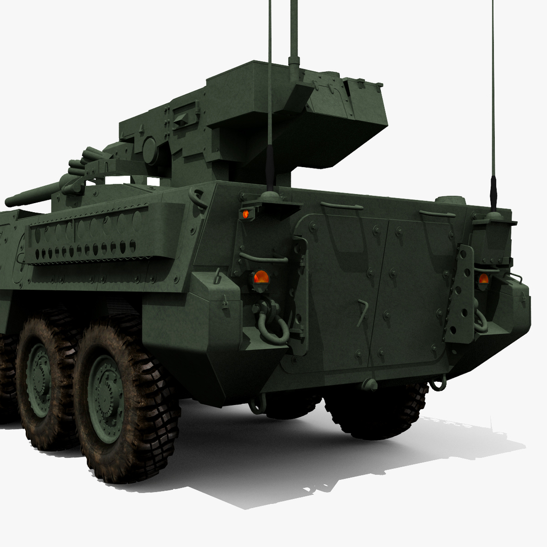 stryker m1128 mgs 3d model