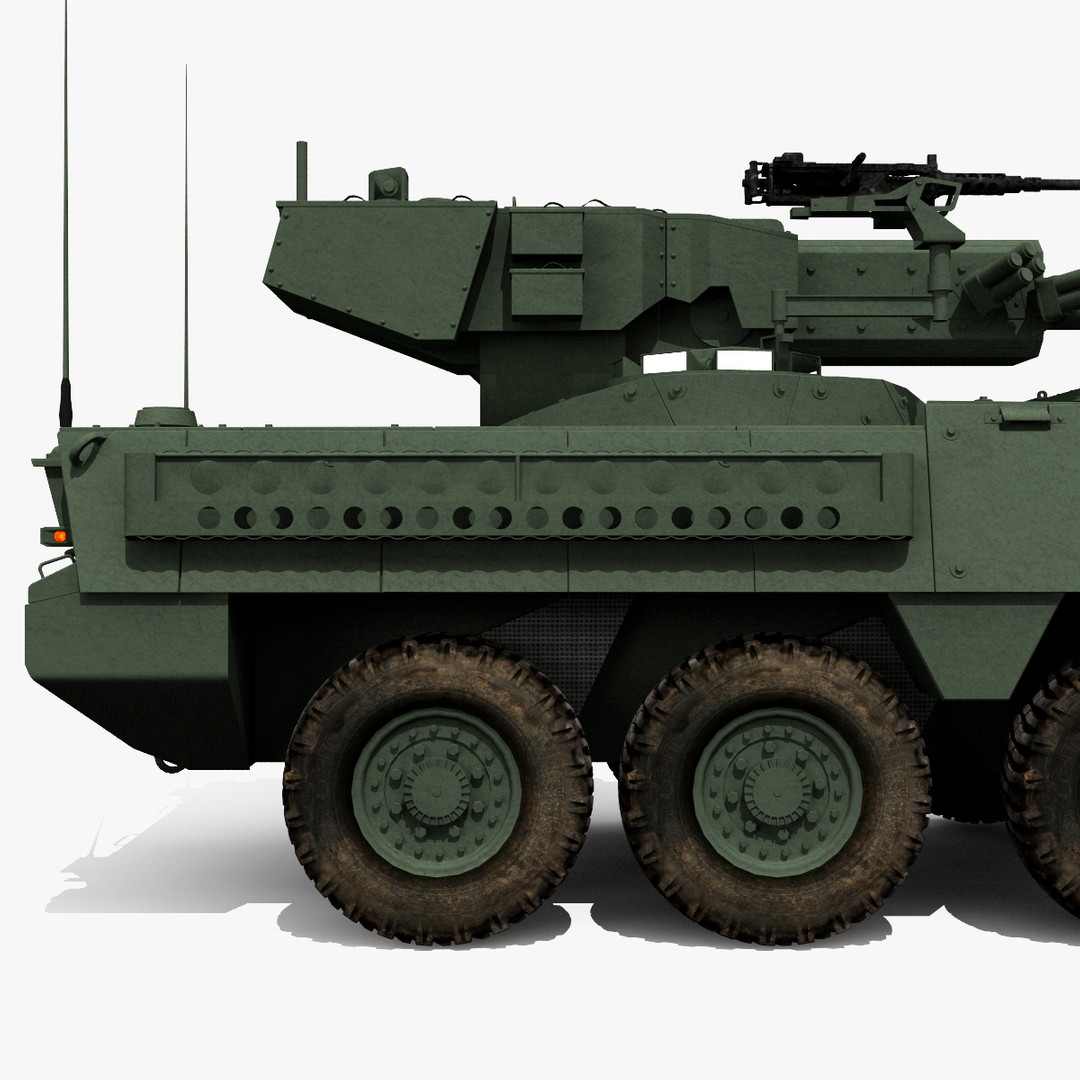 stryker m1128 mgs 3d model