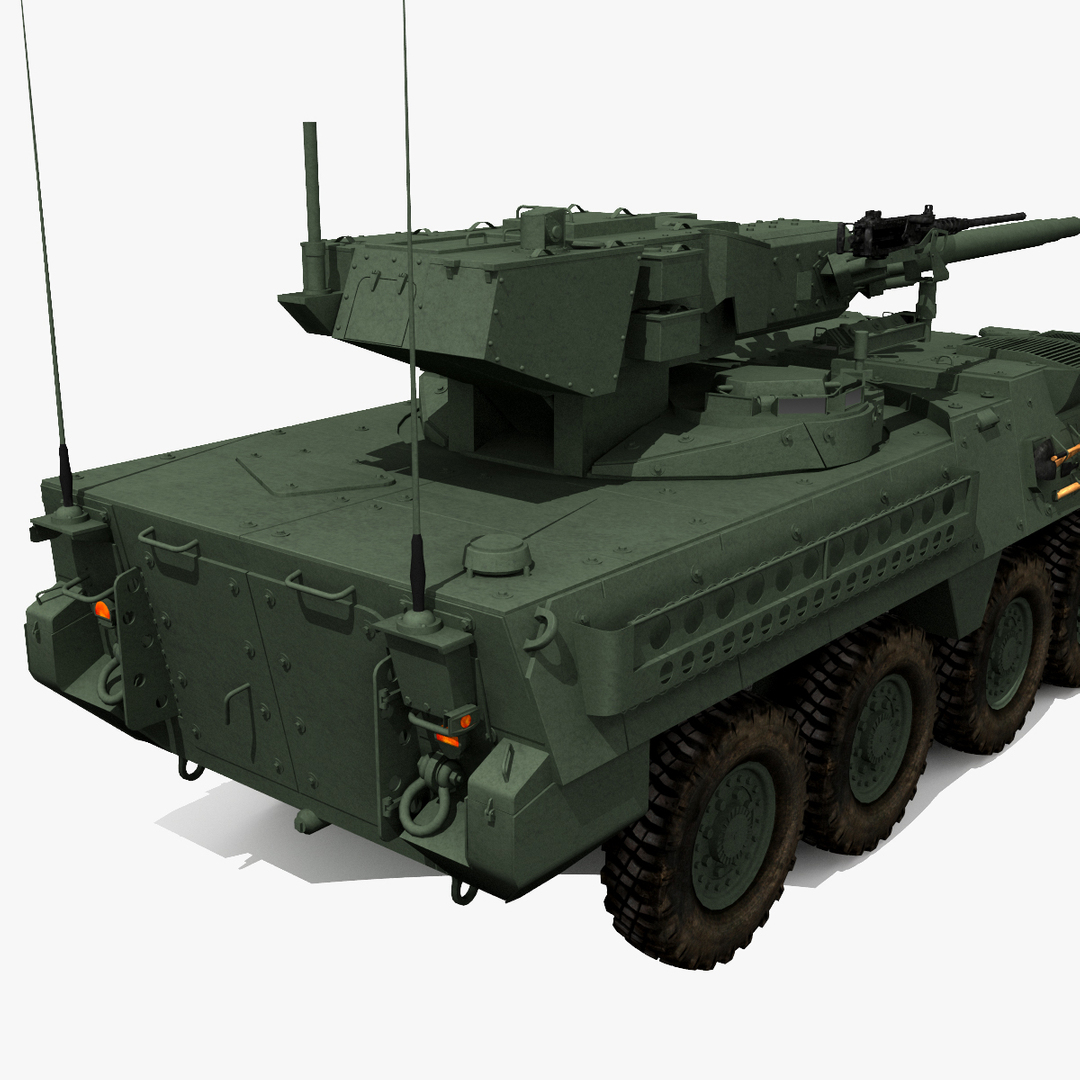 stryker m1128 mgs 3d model