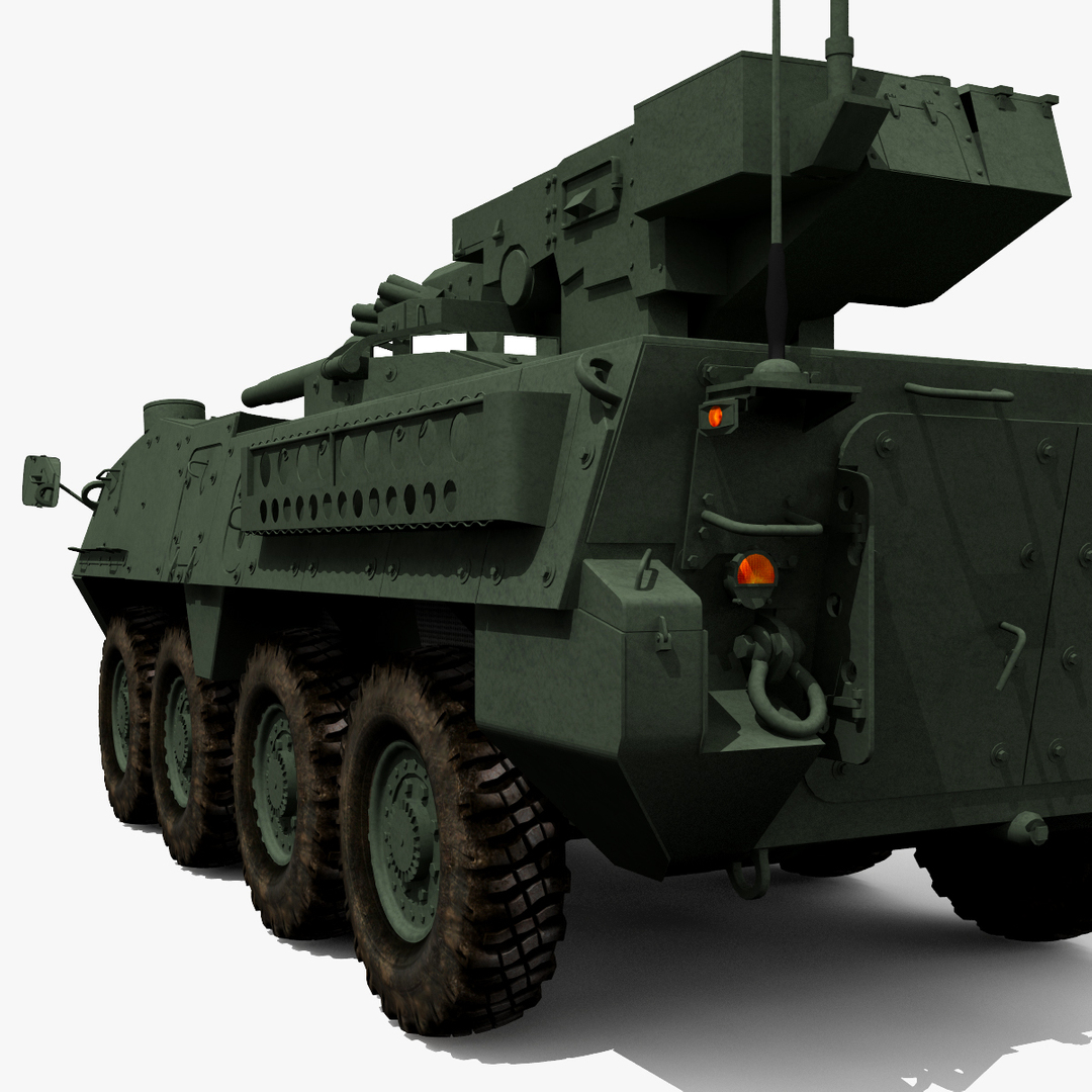 stryker m1128 mgs 3d model