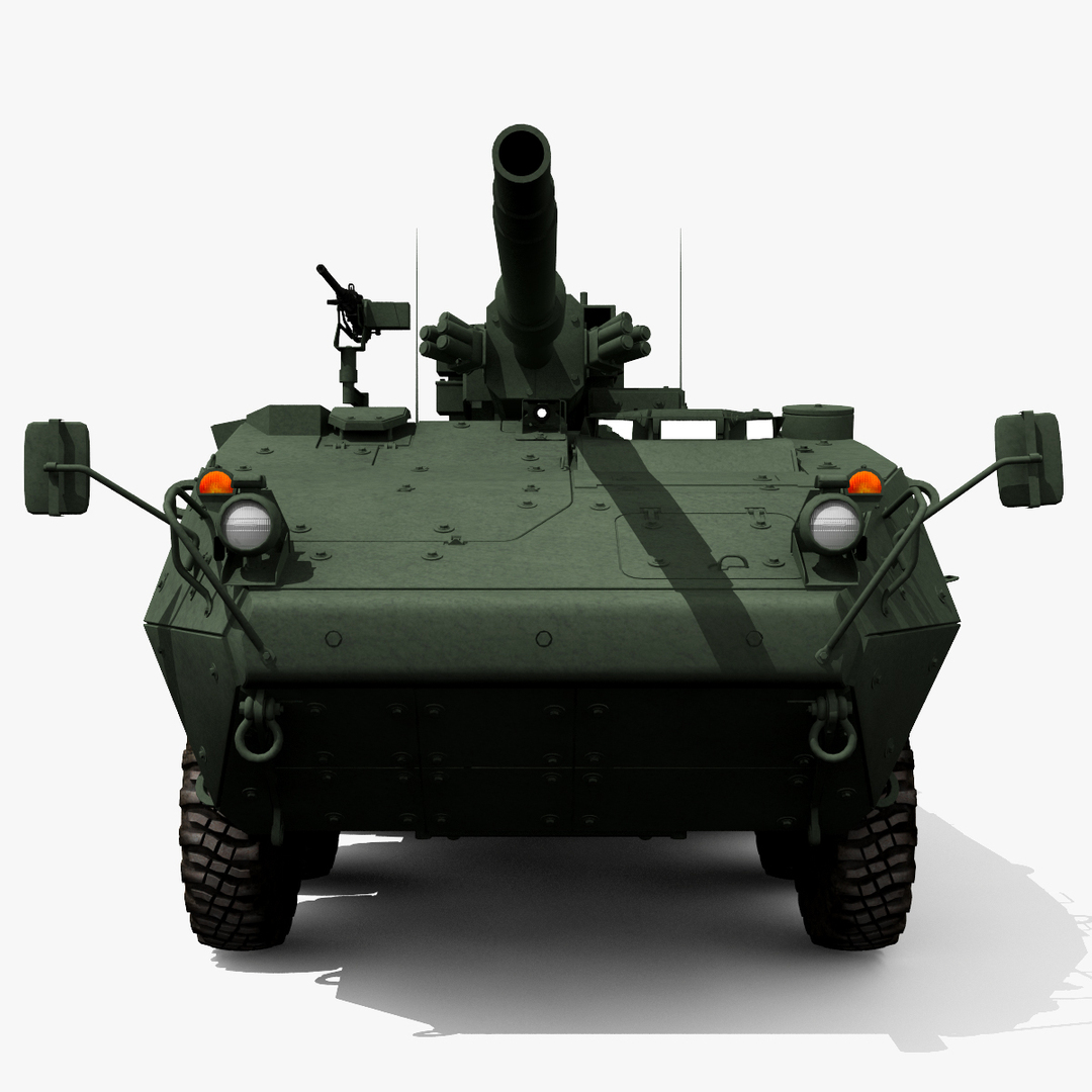 stryker m1128 mgs 3d model