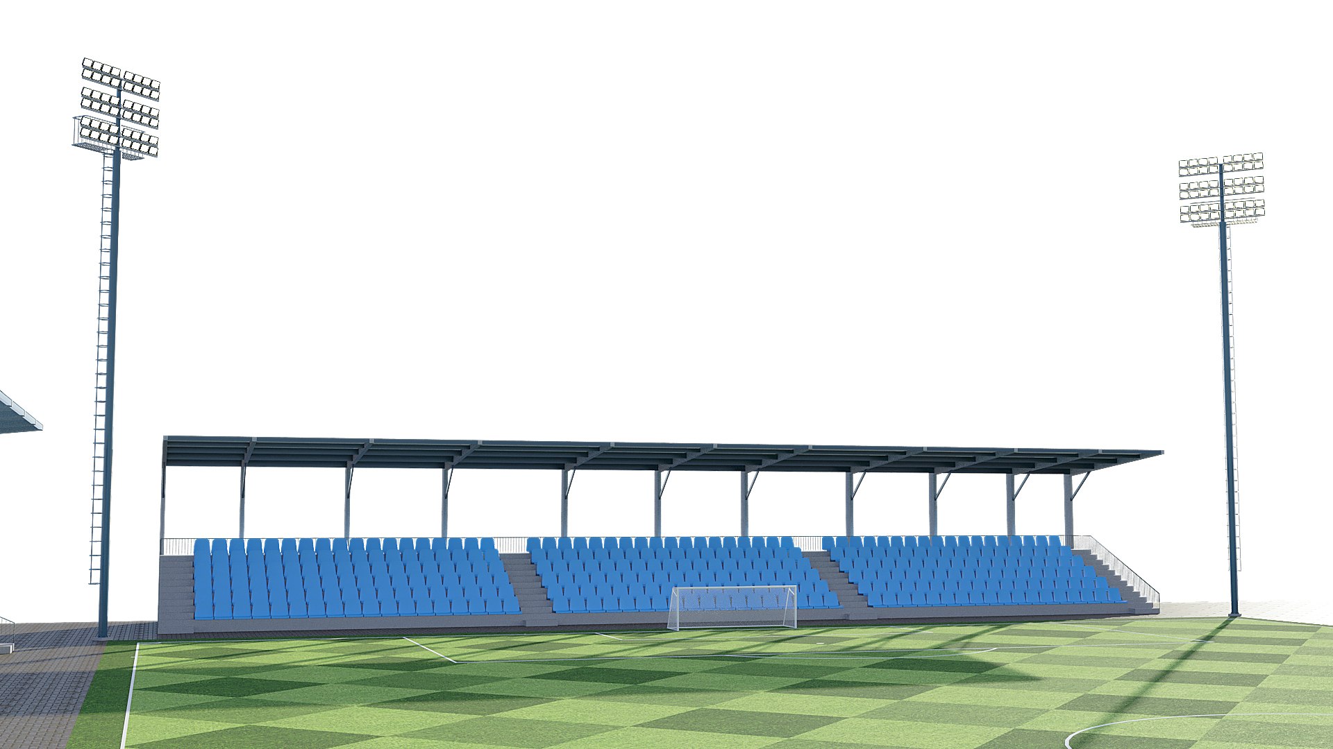 Soccer Football Field 3D Model - TurboSquid 1850385
