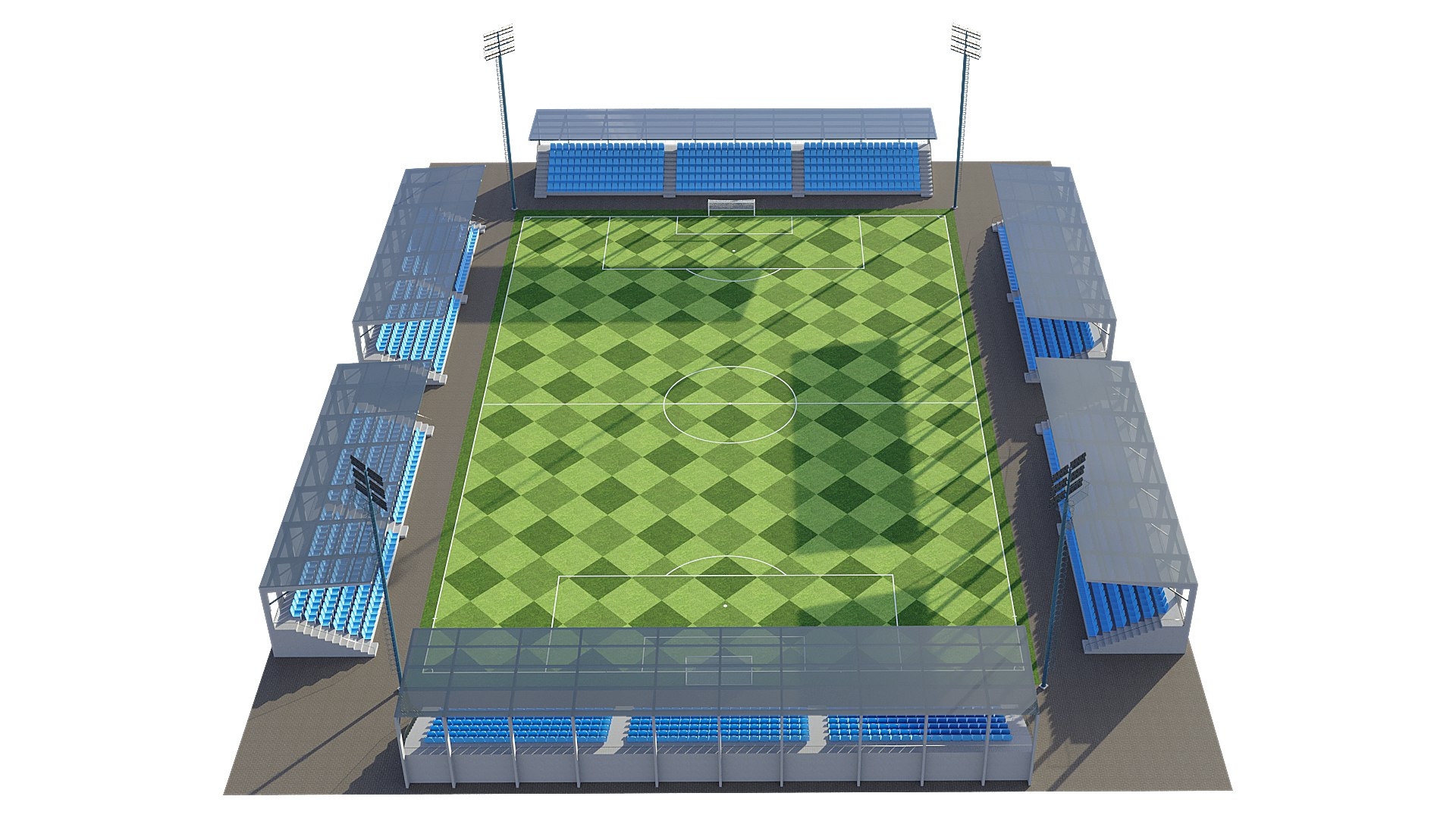 Soccer Football Field 3D model - TurboSquid 1850385