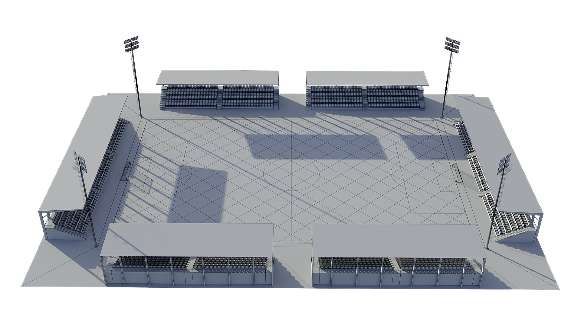Soccer Football Field 3D Model - TurboSquid 1850385