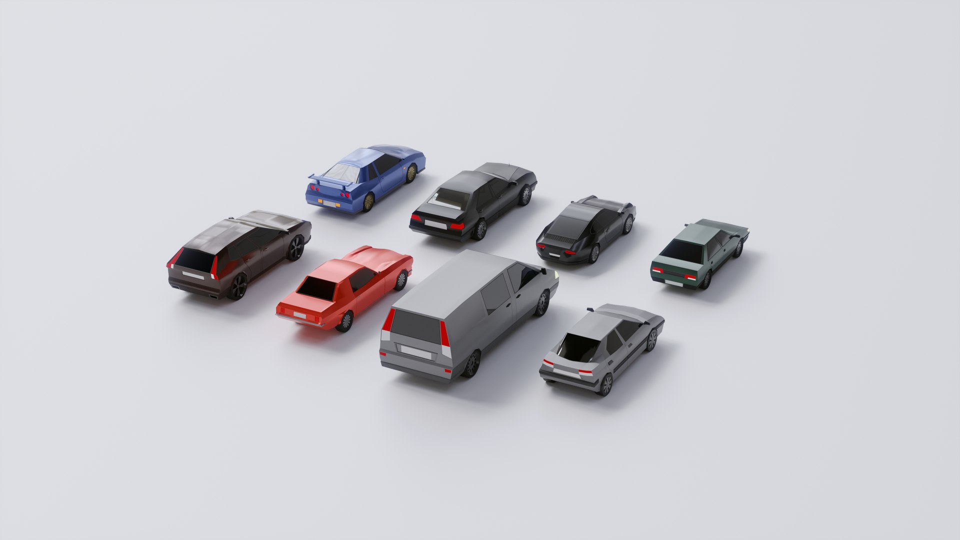 3D model Low Poly Car Collection - TurboSquid 2158013