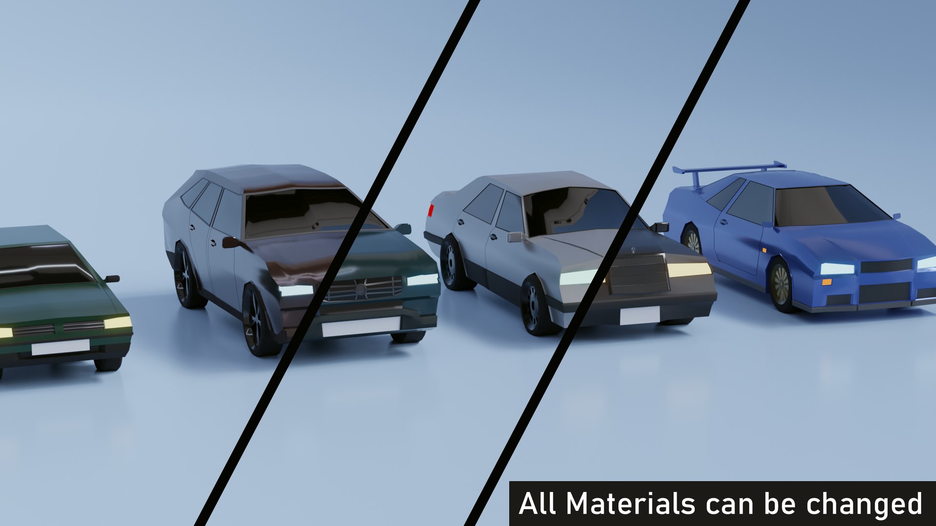 3D model Low Poly Car Collection - TurboSquid 2158013