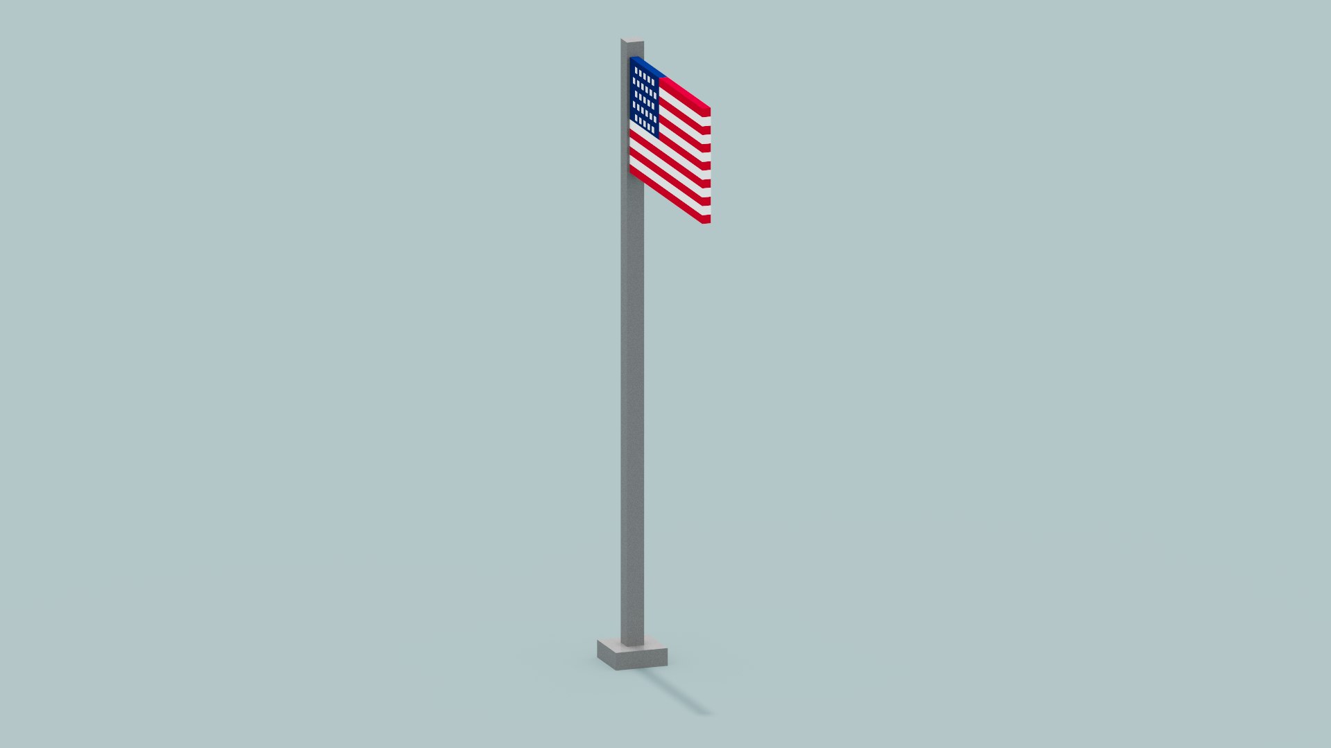 3D USA Flag Model - TurboSquid 1876378