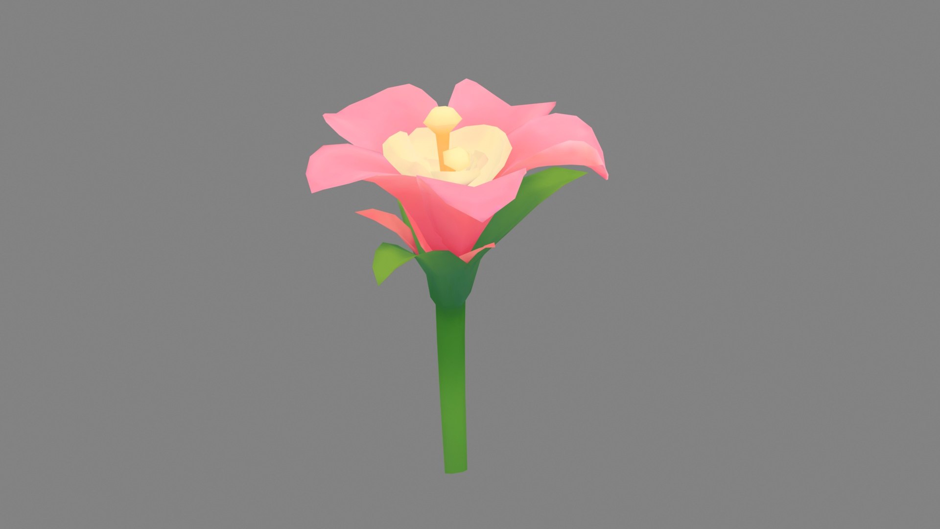 A Pink Flower 3D Model - TurboSquid 2259051