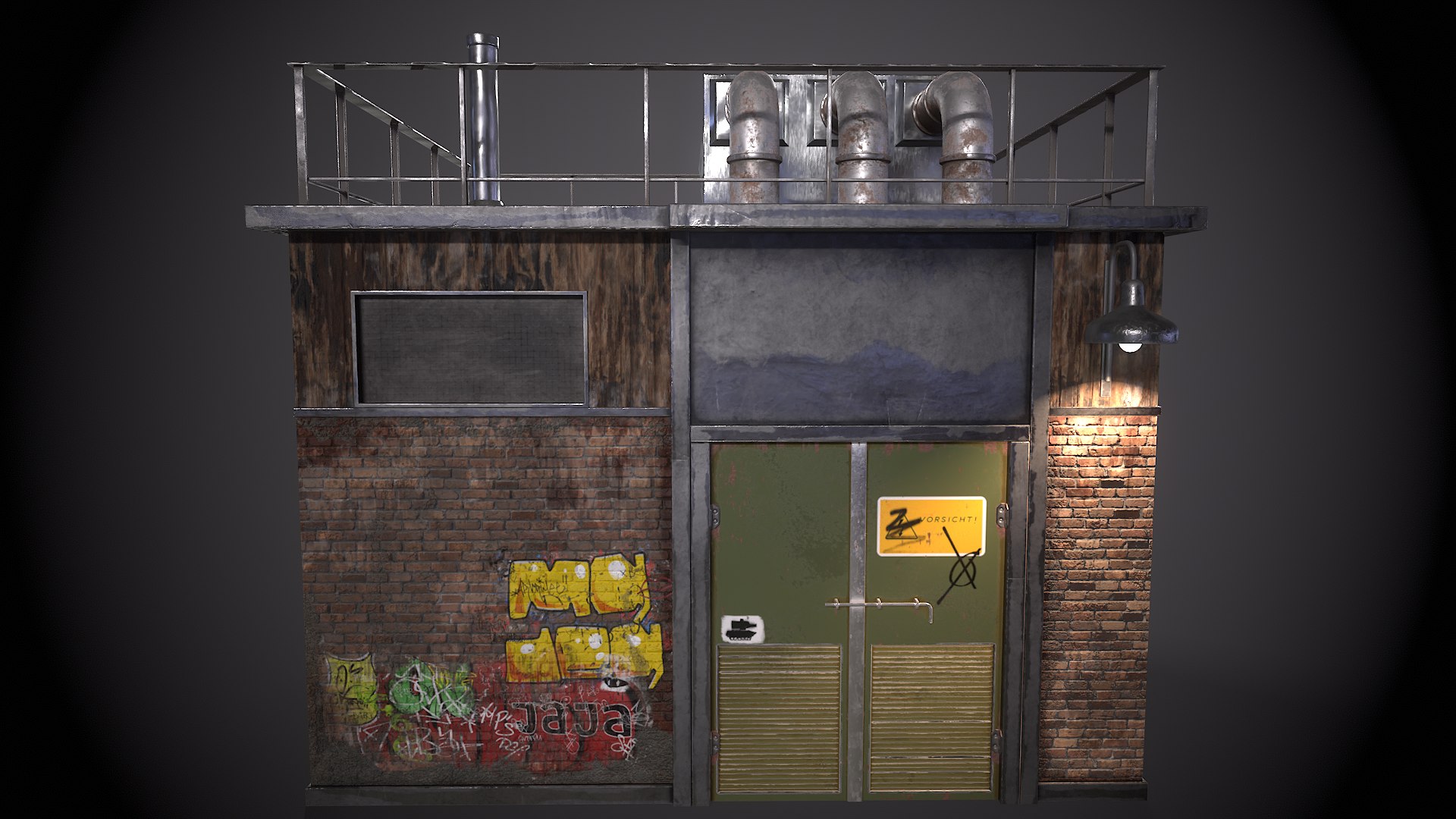 Utility Substation - City Building 3D - TurboSquid 2150185
