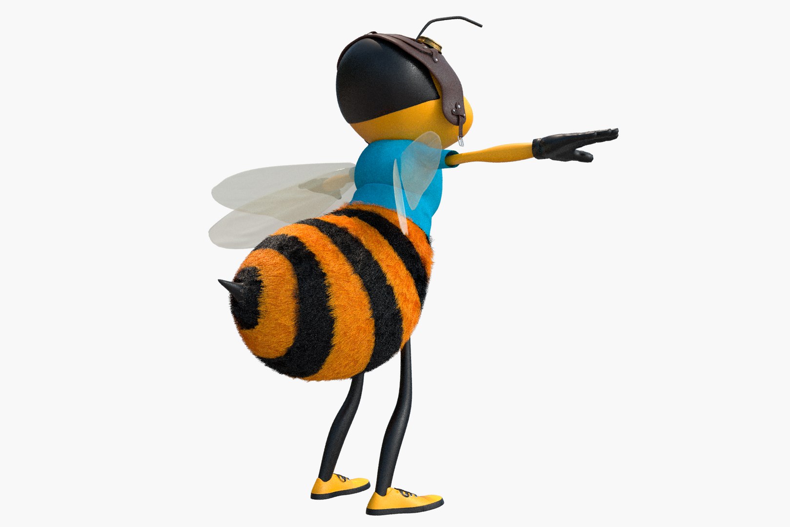 Bee Cartoon Character 3D Model - TurboSquid 1321916