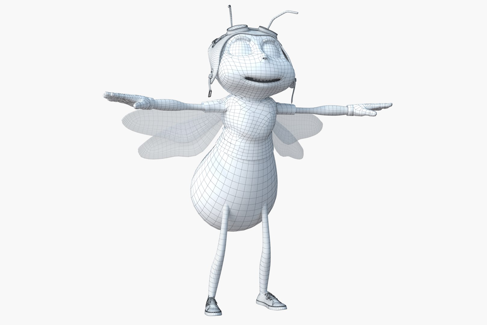 Bee Cartoon Character 3D Model - TurboSquid 1321916