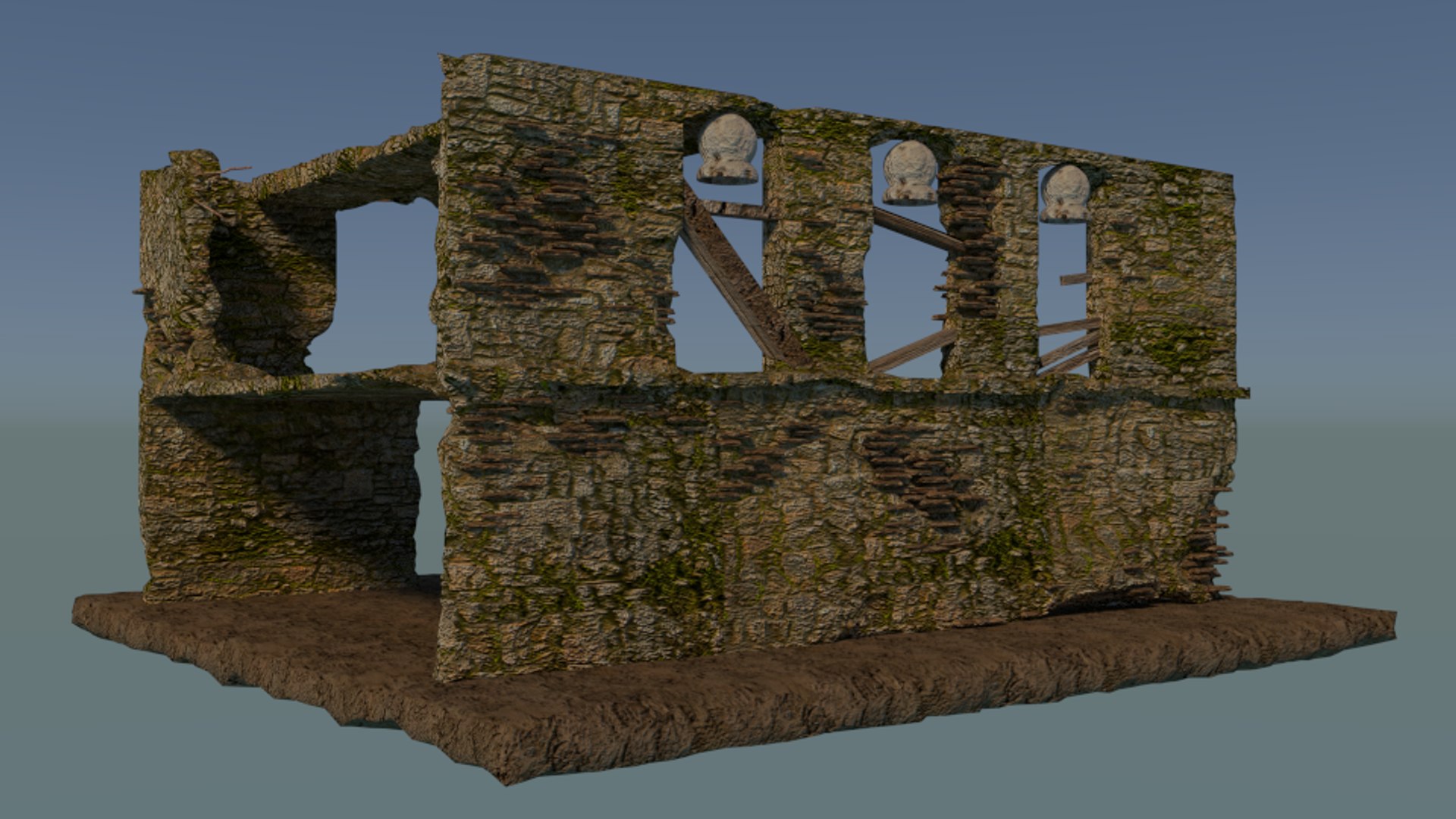 Abandoned Church 3D Model - TurboSquid 1149375