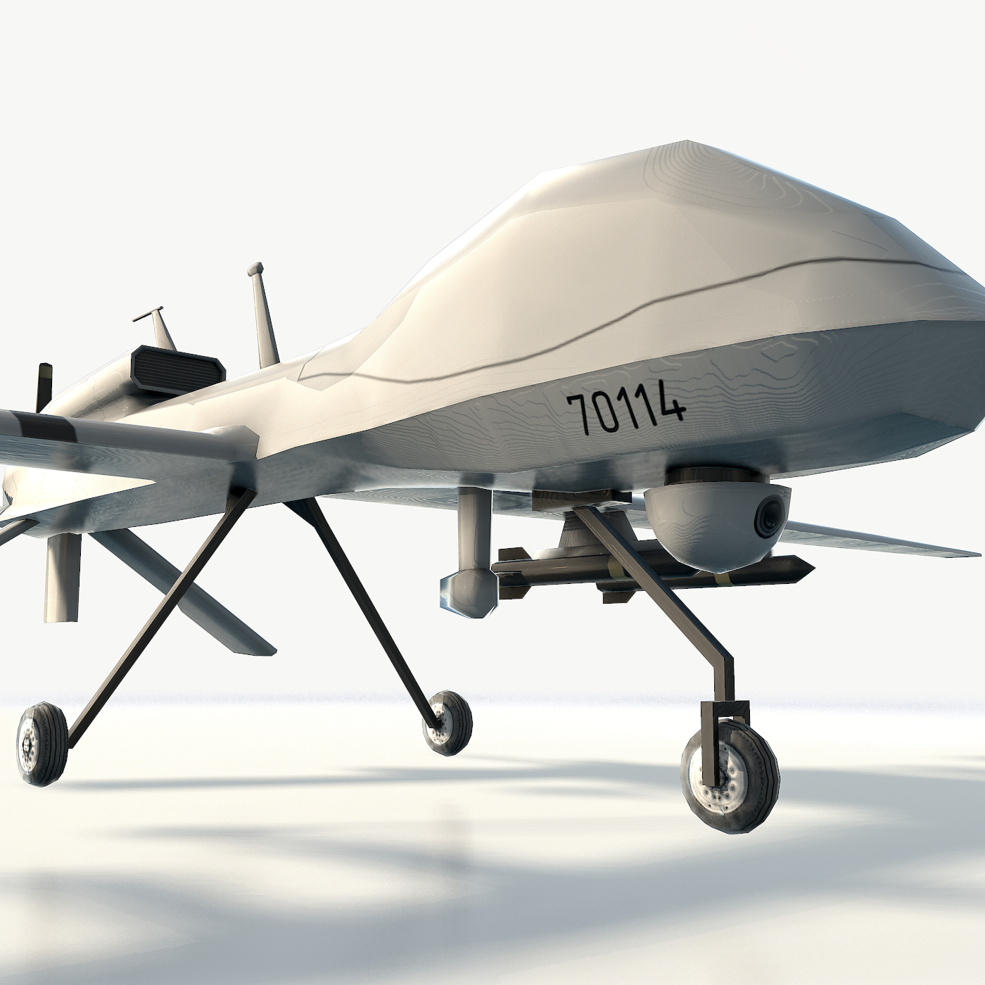 3d predator fighter drone uav model