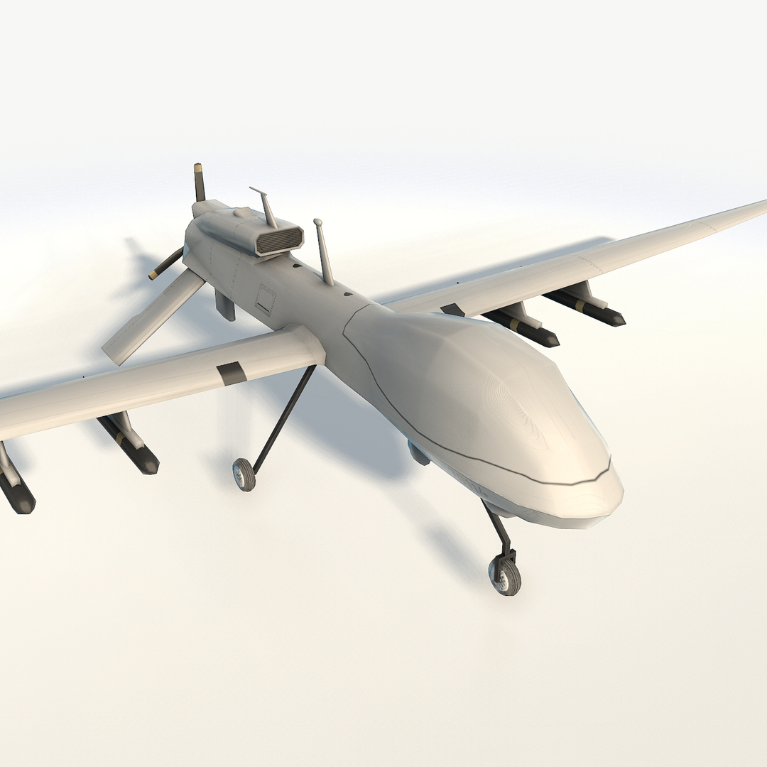 3d predator fighter drone uav model