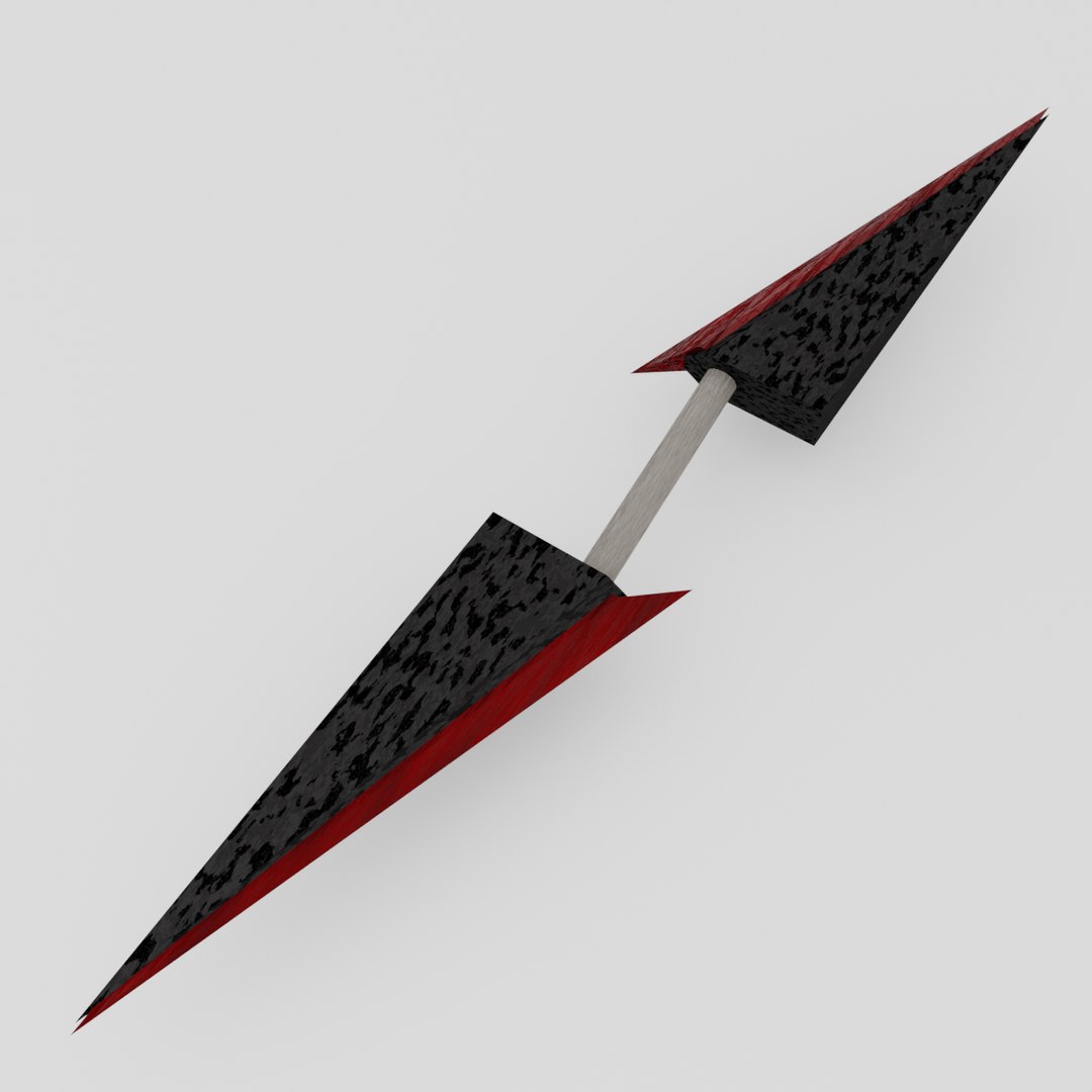 3D model Two edged sword sharp iron black - TurboSquid 1953638
