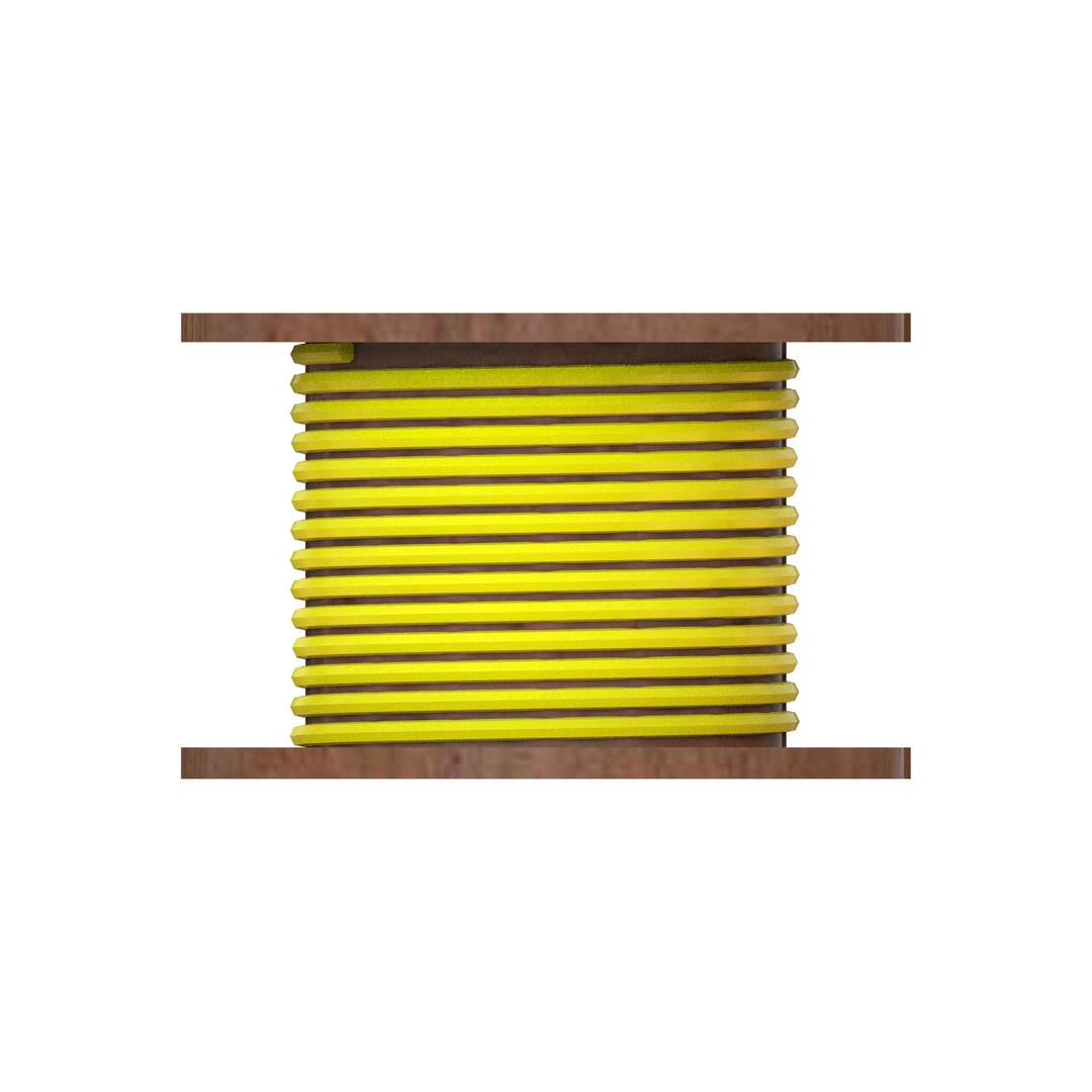 Yellow Wire Roll 3D - TurboSquid 2127678