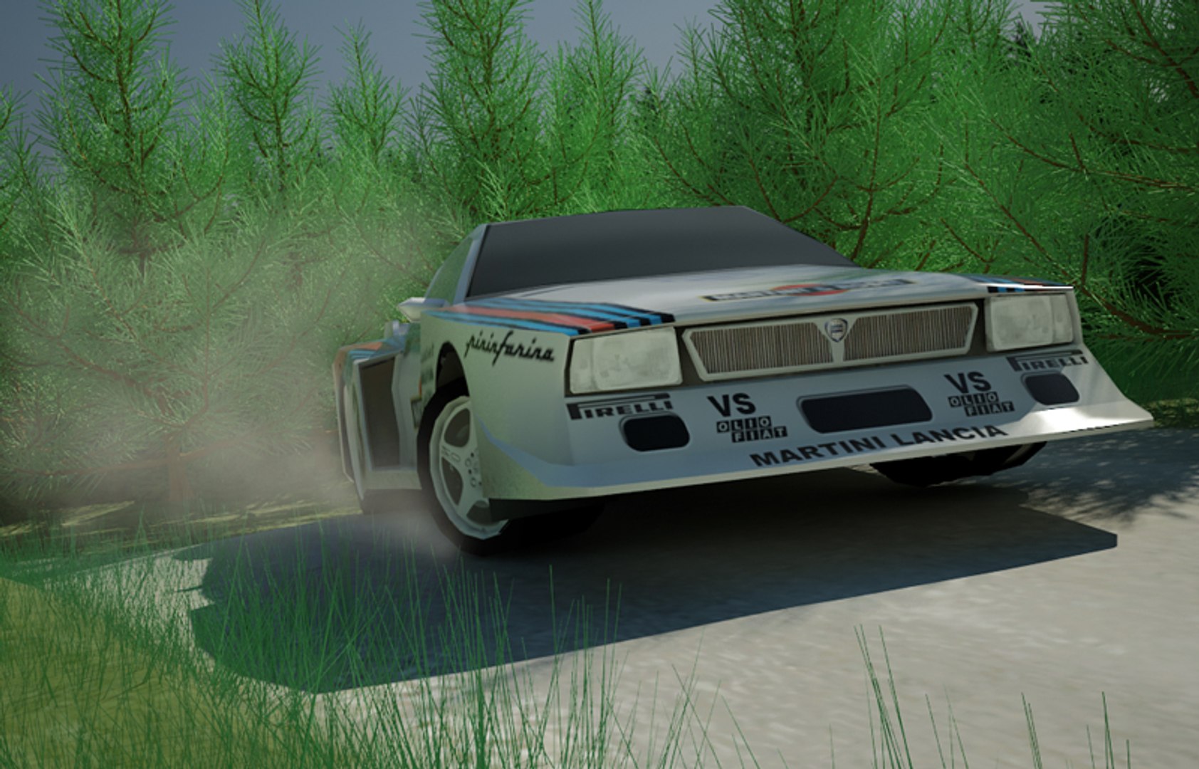 lancia beta turbo monte carlo 3d model