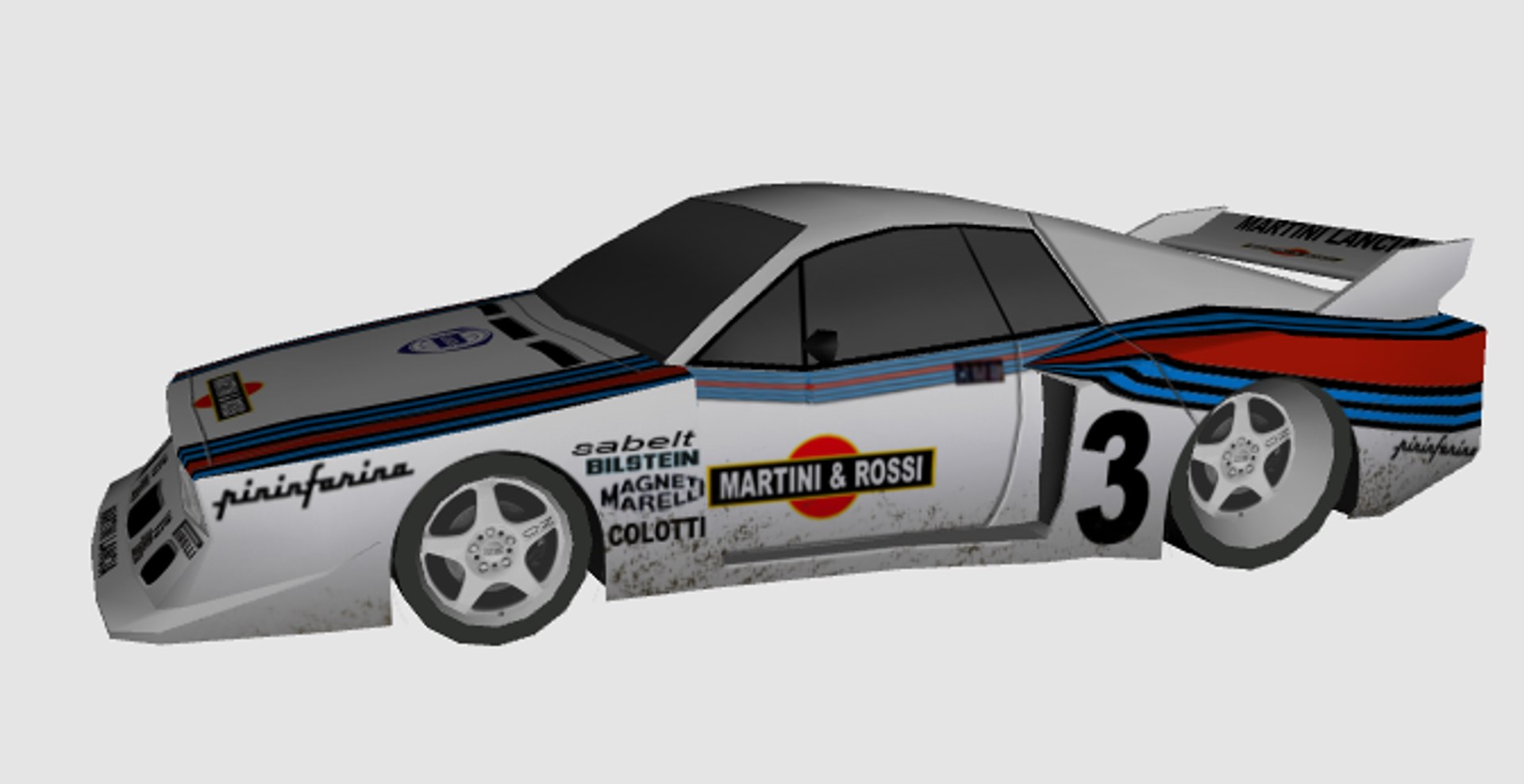 lancia beta turbo monte carlo 3d model