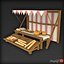 3d Model Of Market Stall Bread