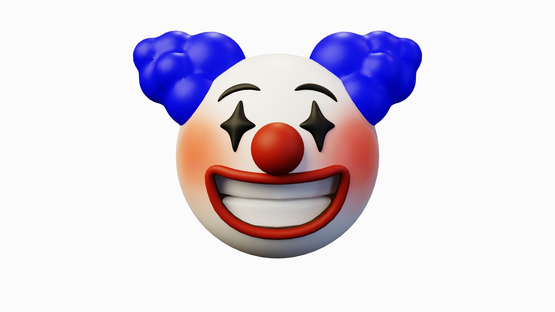 Clown-Zirkus-Emoticon Emoji oder Smiley 3D-Modell - TurboSquid 2219745