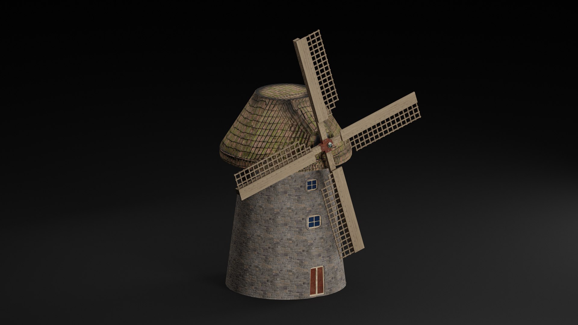 Water Pumping Windmill Animated 3D Model 3D Model - TurboSquid 2246862