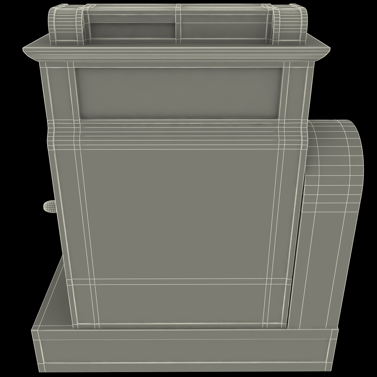 old cash register 2 3d model