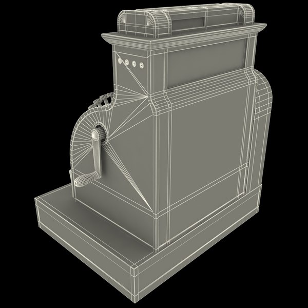 old cash register 2 3d model